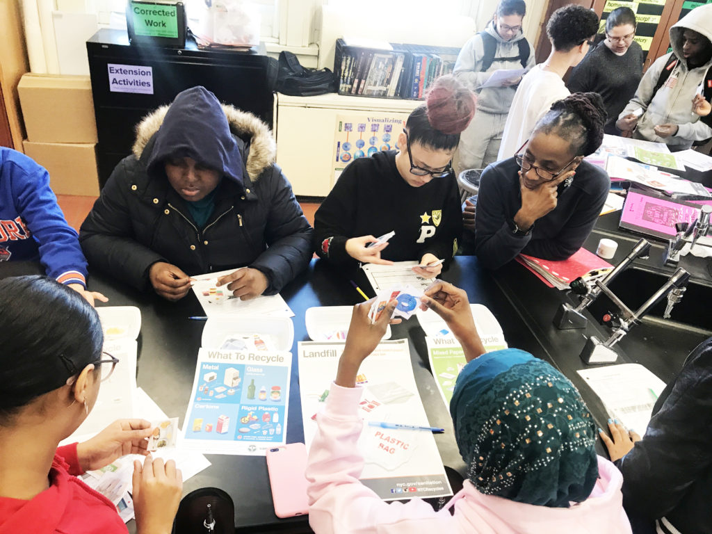 Students teach the students: Recycling Lab – Innovation Charter High School